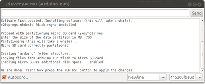 How to expand the Yún disk space | Arduino