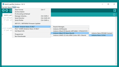 Getting started with the Arduino Nano 33 BLE Sense | Arduino