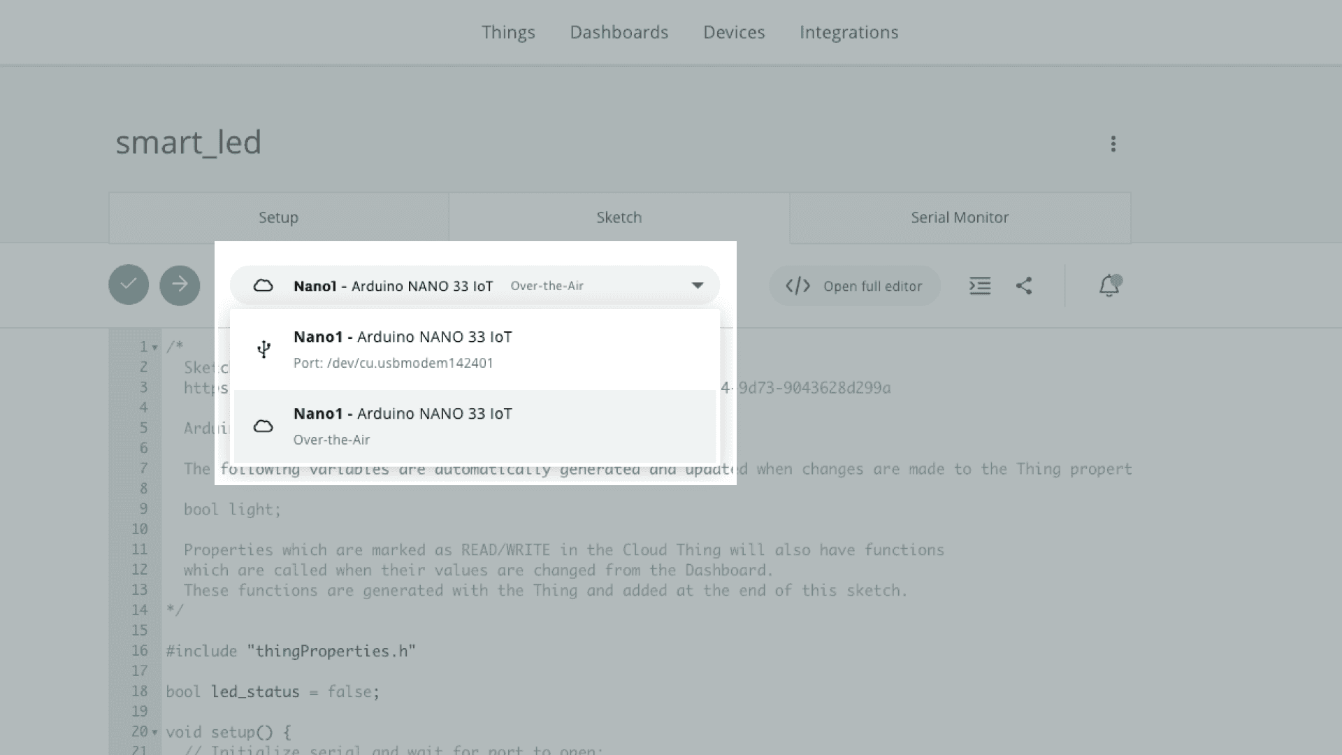 Uploading sketches Over-the-Air (OTA) | Arduino