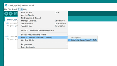 Getting started with the Arduino Nano 33 BLE Sense | Arduino