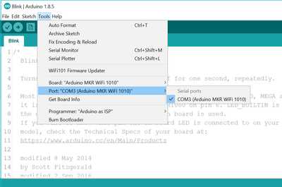 Getting started with the MKR WiFi 1010 | Arduino